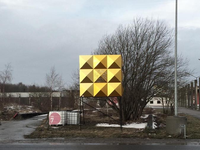 MVRDV - Facade test on site for Roskilde Rockmagneten