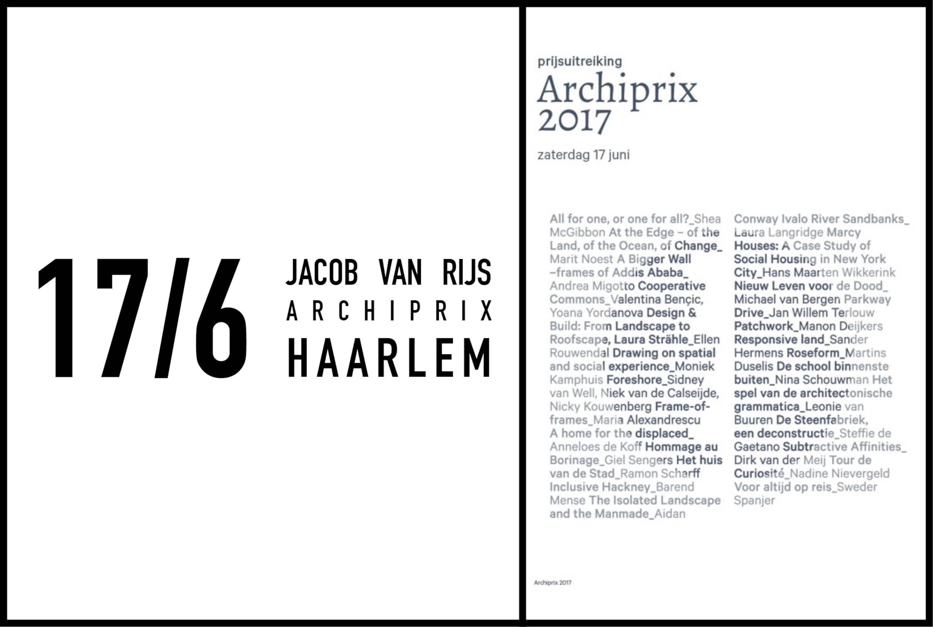 Jacob van Rijs gives opening speech at Archiprix Netherlands Awards, 17 ...