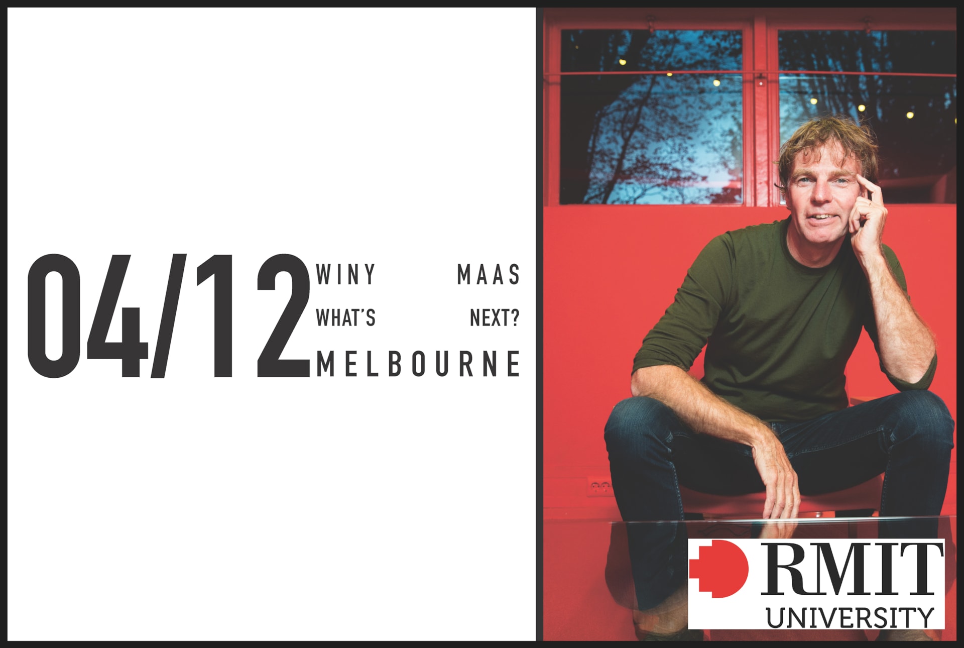 MVRDV - Winy Maas speaking at RMIT, 12 April