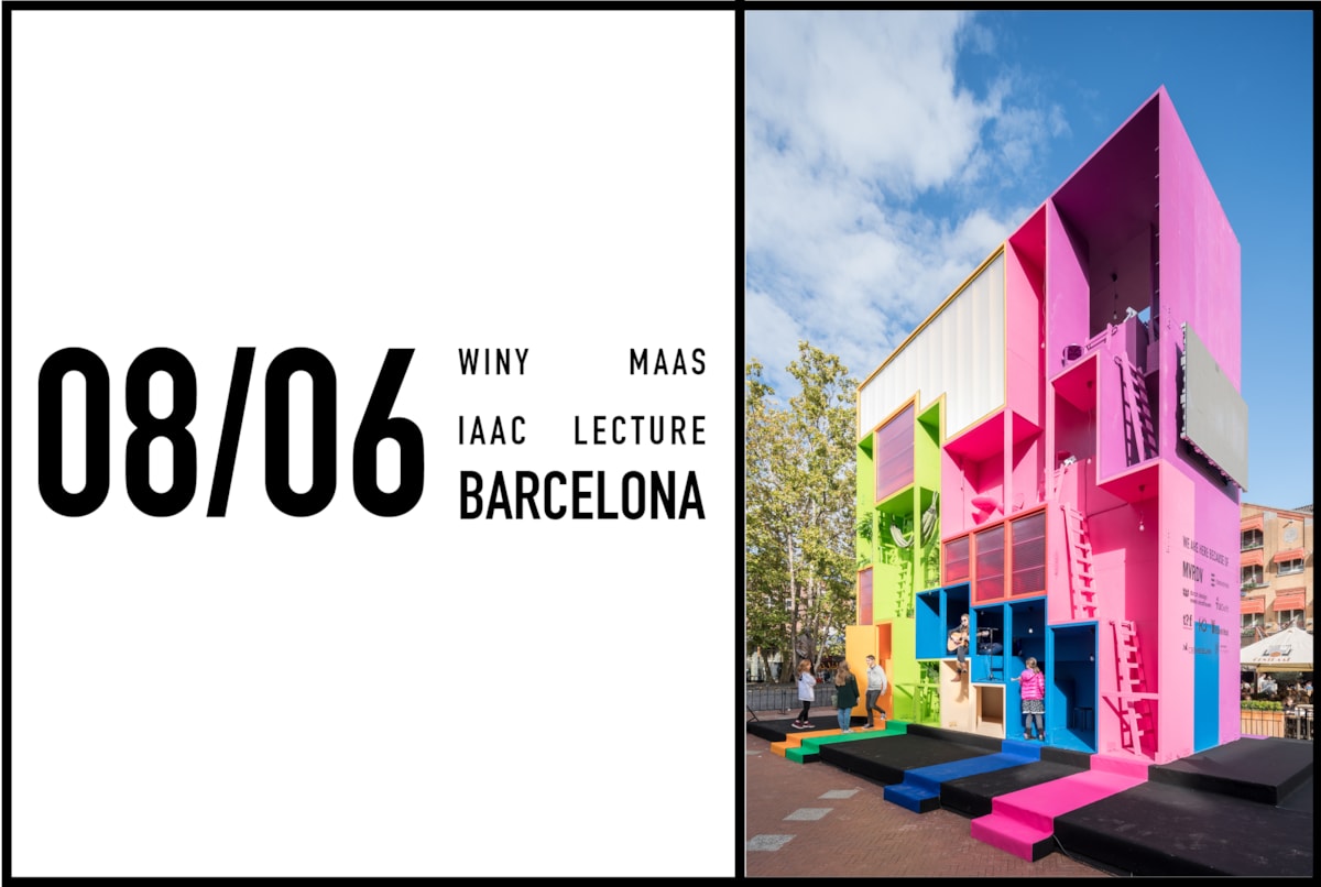 Winy Maas speaking as part of IAAC Lecture Series 2018