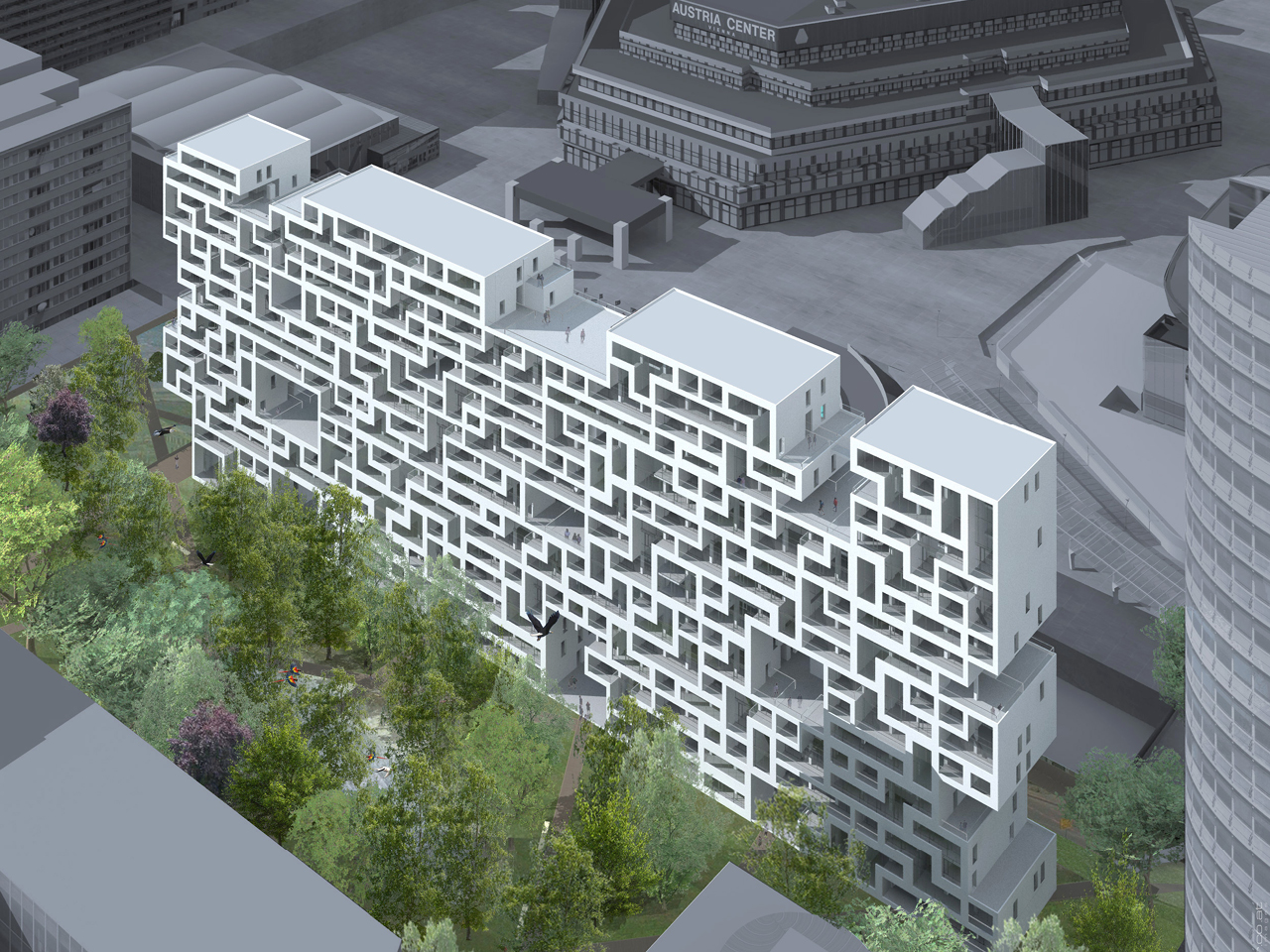 Slab Urban Residential Building Design