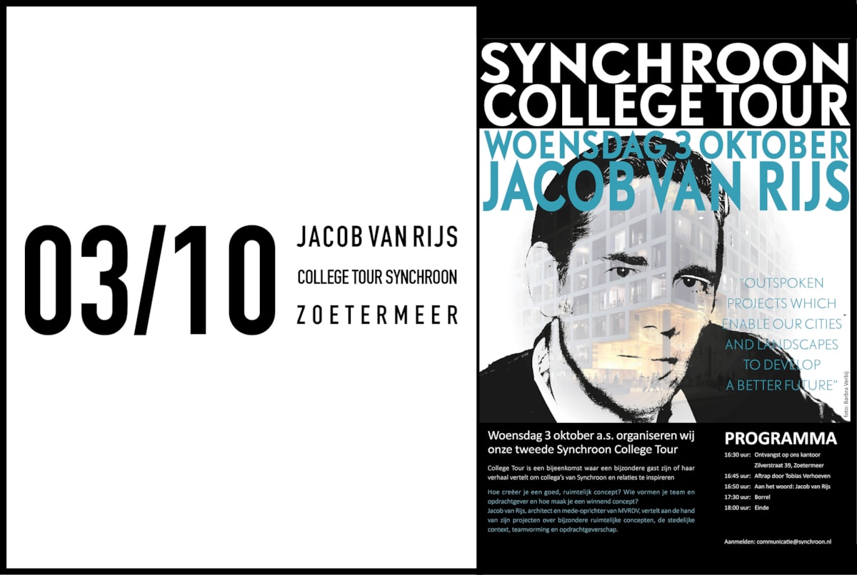 MVRDV - Jacob van Rijs participates in Synchroon College Tour